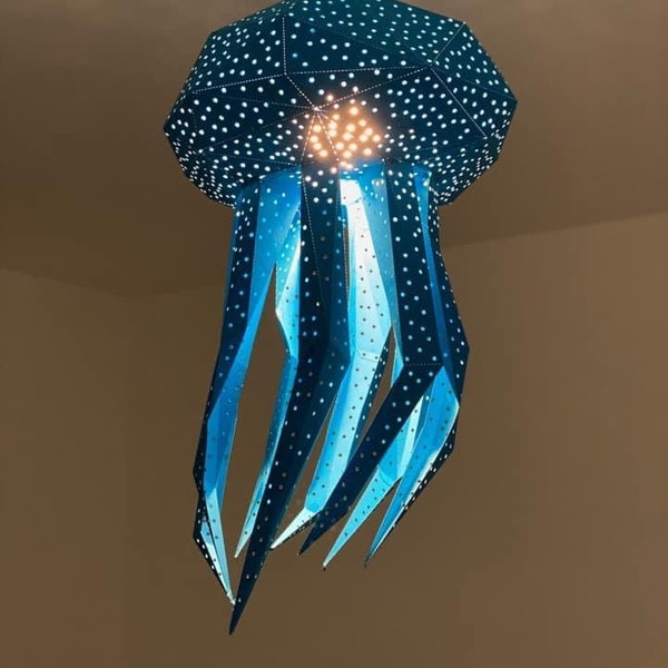 Jellyfish DIY Gift Kit, DIY Paper Sculpture, 3d Paper Sculpture, Low ...