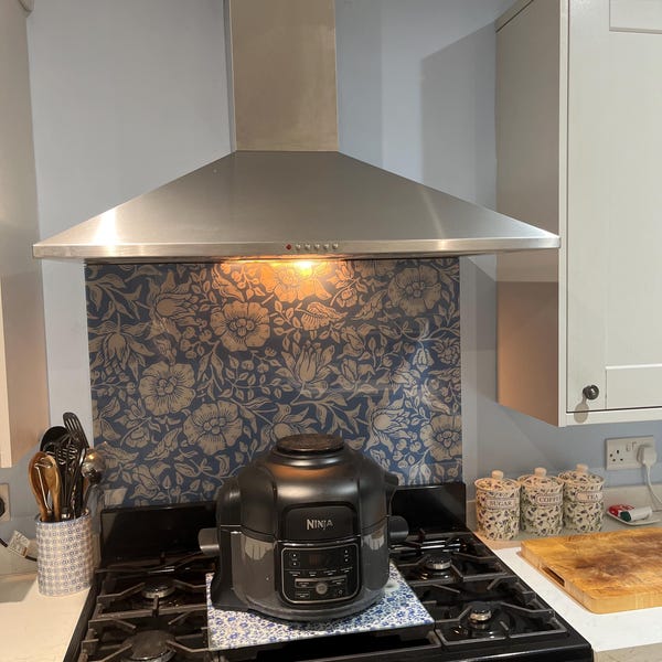 Kitchen Splashback Terrazzo Lastrico Mosaic Tempered Glass Backsplash ...