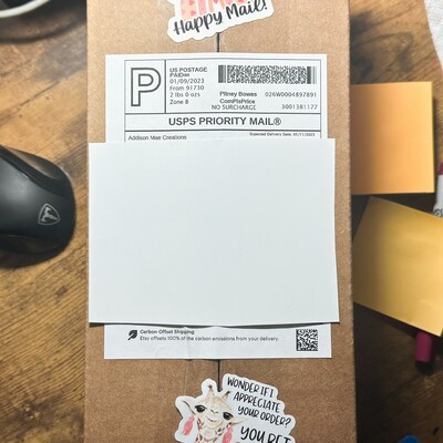 Pretty Things Inside Sticker PNG Small Business Shop Labels - Etsy