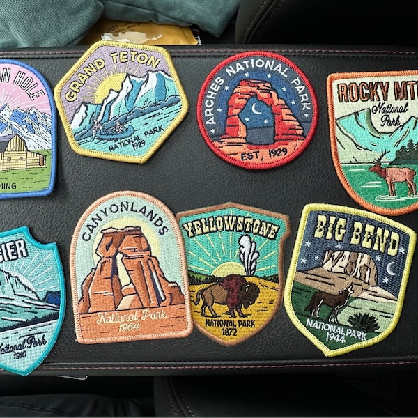 Embroidered National Park Patches, Iron-on Applique - Etsy