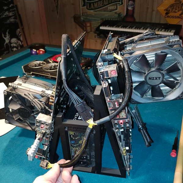 Dual Motherboard Stand for CPU Mining | Lite & Full Versions + 12x ...
