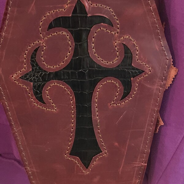 Coffin Leather Purse for Goth Women Leather Goth Purse With a Unique ...