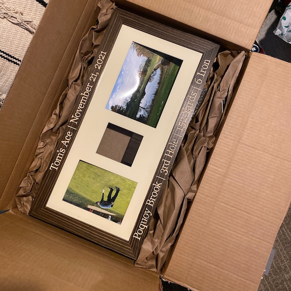 Custom Box Frame, Engraved Box Frame, Custom Golf Frames, Wood Shadow ...