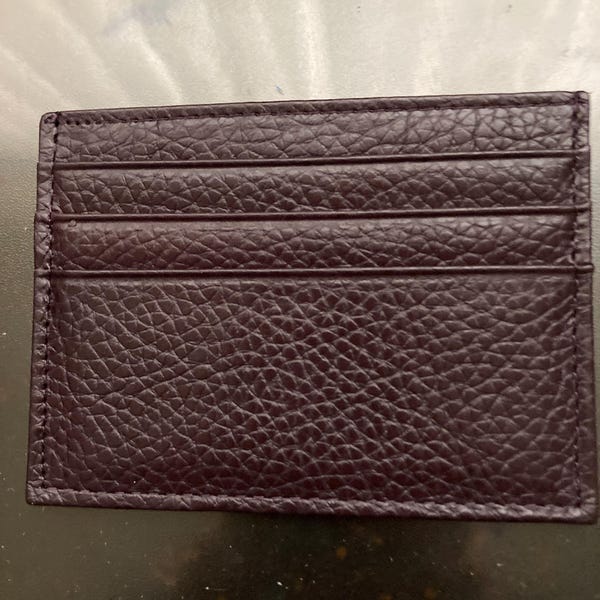 Slim Fine Leather Card Holder, Our Complete Range of Colours, Real ...