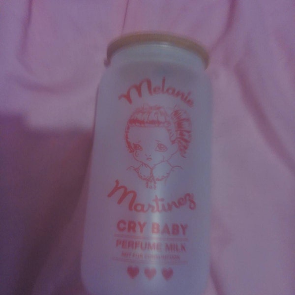 Melanie Martinez Pink Crybaby Milk 16oz Glass Can | Singer Cup ...