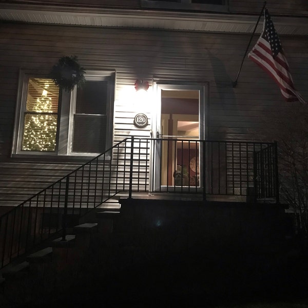 10" Round House Number Engraved Plaque, Housewarming Gift, Address ...