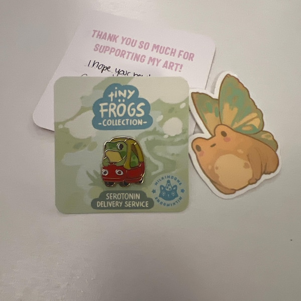 Golden Frog Hard Enamel Pin/tiny Frogs Collection - Serotonin Delivery ...