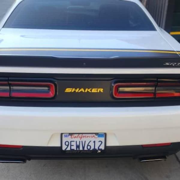 Blank / Debadged Dodge Challenger Tail Light Divider Decal - Scat Pack ...