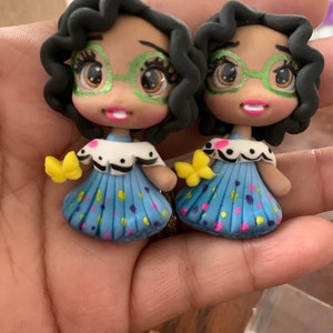 Princess Ariel Inspired Clay Center Bow Center Little - Etsy