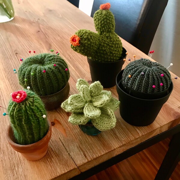 PATTERN PDF: Knitting Pattern Digital Download Succulent Plant, Home ...