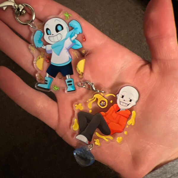 Undertale AU Linked 6.5" Acrylic Charm (individual Charms 2") - Etsy