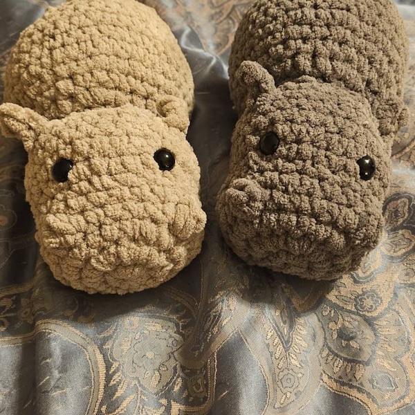 Happy the Hippo, NO-SEW Crochet Amigurumi PDF Pattern, Adorable Cute ...