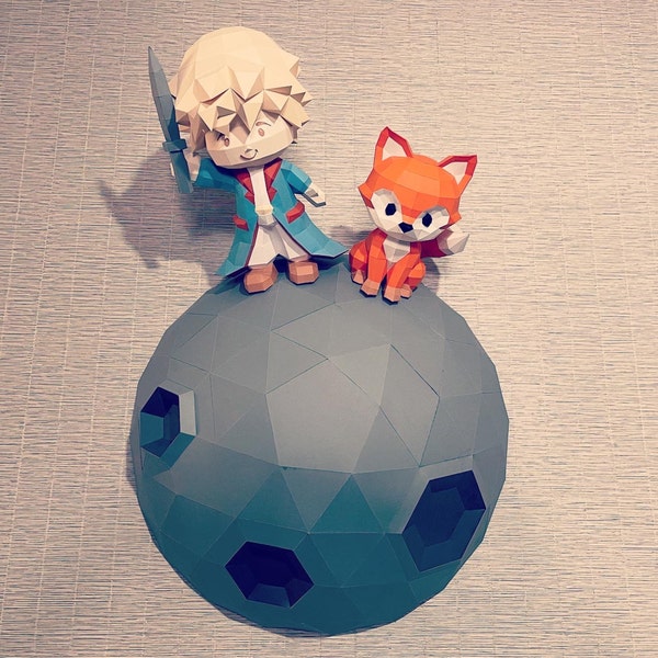 Boy Doll/ Diy Craft/ Template PDF STUDIO SVG/ Low Poly/ Papercraft/ 3D ...