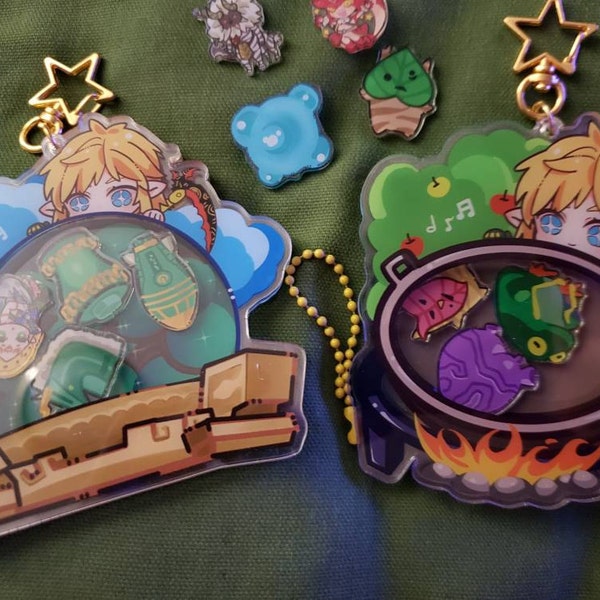 LOZ Legend of Zelda link Up& Link Downcharm Chain - Etsy