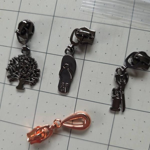 Teardrop | Nylon Zipper Pulls | Size #5 | Pack of 5 - Etsy