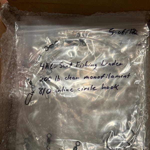 Bull Red Drum 5 Ft. Bottom Rig, Jetty and Heavy Surf Leader, 300 Lb ...