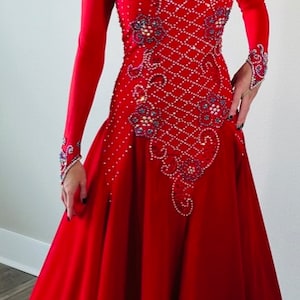 Ballroom Dance Dress Sewing Pattern, Standard Ballroom Dance Dress ...