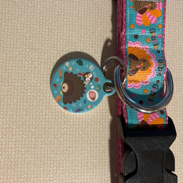 Teddy Bear Lupine Pet Pattern Personalized Pet ID Tag by Dog Tag Art - Etsy