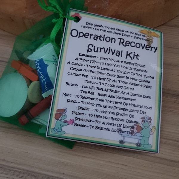 Operation Recovery Survival Kit ~ Fun Novelty Gift & Card Alternative ...