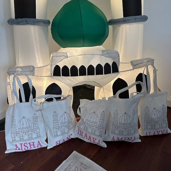 Custom Ramadan Tote / DIY Ramadan Bag / Taraweeh Bag / Ramadan Favors ...