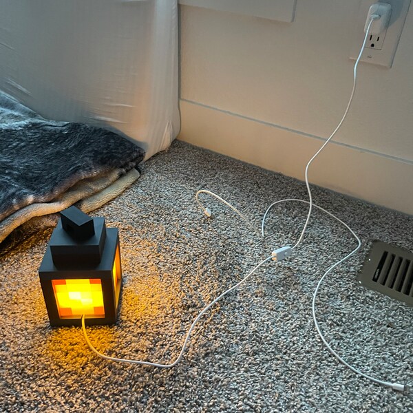 Gaming Lantern - Minecraft Inspired Gamer Gift and Night Light Decor - Etsy