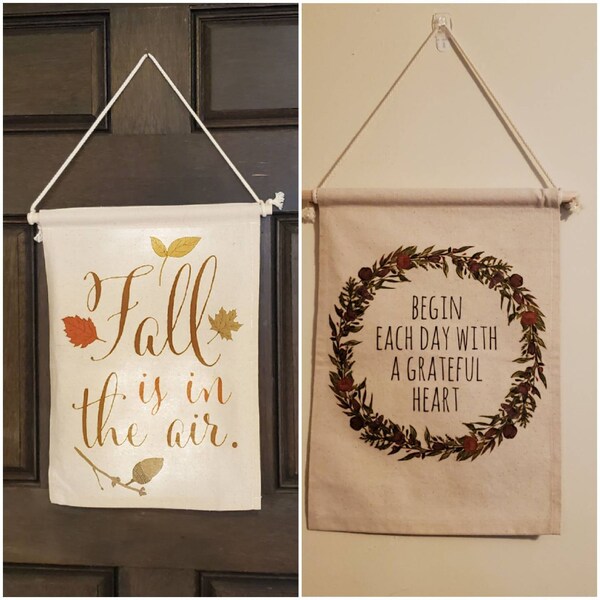 Inspirational Quote Canvas Banner: Etienne De Grellet, Laurel Wreath, I ...