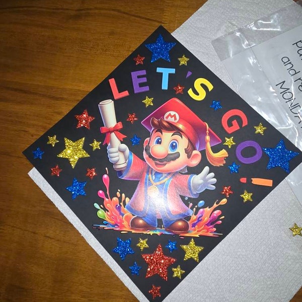 Mario Diploma Graduation Watercolor Splash, Clipart Images, Graphics ...