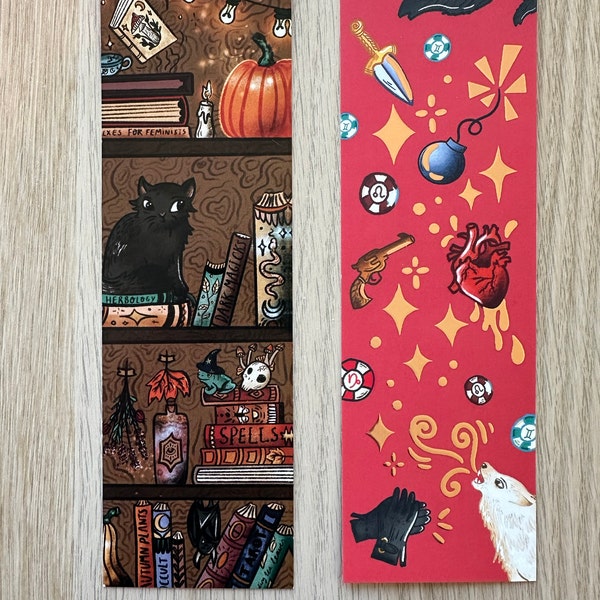 Tarot Justice and the Hermit GOLD FOIL Bookmark, Justice Bookmark ...