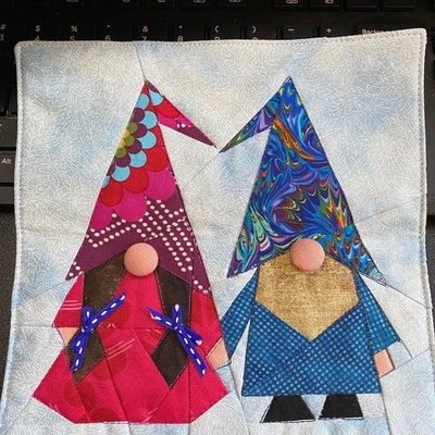 GNOME LOVE Paper Pieced Block Pattern in PDF - Etsy