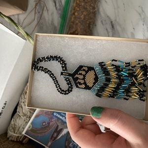 Hand Beaded Earrings Authentic Ojibwe Anishinaabe Beadwork - Etsy