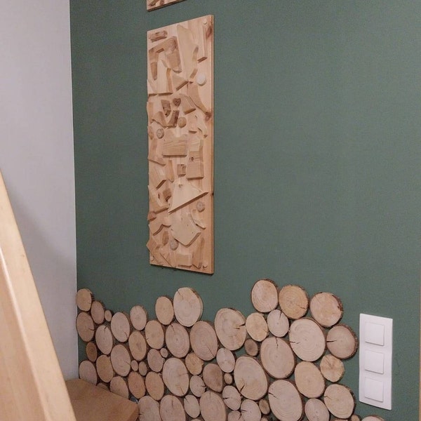 Living Room Shelf, the Flexible System. With Square Beech Plywood Plug ...