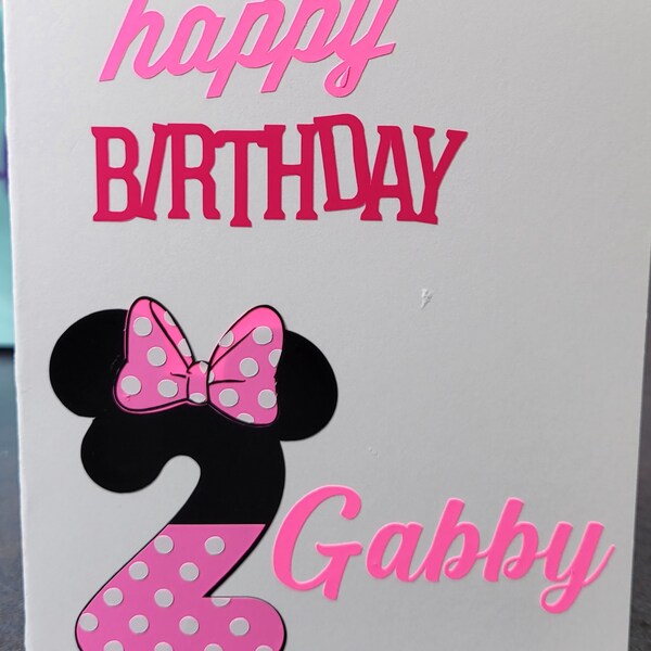 Birthday Numbers Svg – Minnie Mouse Svg – Numbers Clipart – Birthday ...