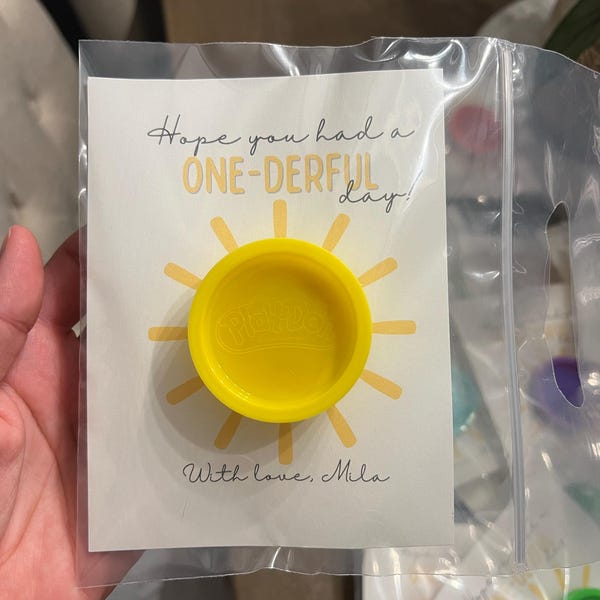 School Bus Playdough Printable Card Party Favors | School Bus Digital ...