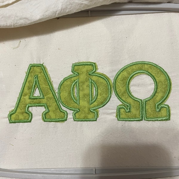 Fraternities and Sororities Greek Font, Alphabet Simple Applique With ...