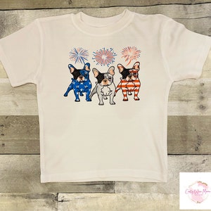 Patriotic Dog Paw Prints Fourth of July 4th America Flag USA | Etsy