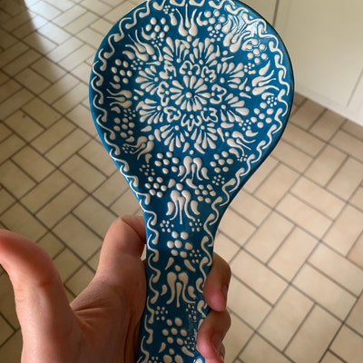 14 Color Ceramic Spoon Rest, Handmade Pottery, Spoon Rest, Kitchen ...