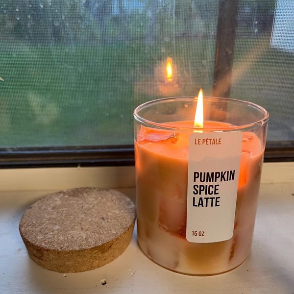 Chai Latte Candle 15 Oz | Iced Latte Chai Scented Handmade Candle ...