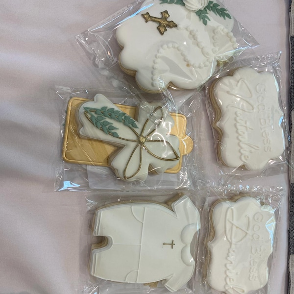 White God Bless Baby Cookies: Custom Sugar Cookies - Etsy