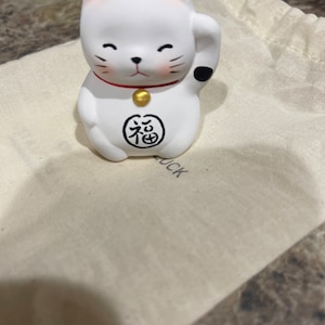 Ceramic Lucky Cat Set Lucky Cats for Luck, Happiness, Wealth and ...