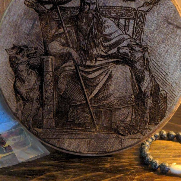 Runecaller Norse Rune Wand Volva Staff Distaff Asatru Altar Divination ...