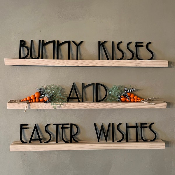 Letter Ledges Set – Changeable Letter Board – 24" Statement Shelves ...