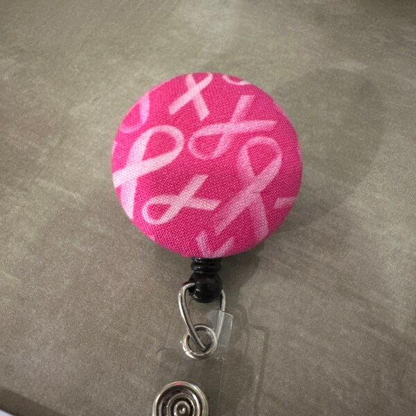 Breast Cancer Awareness Badge Reel for Work or School Ids - Etsy