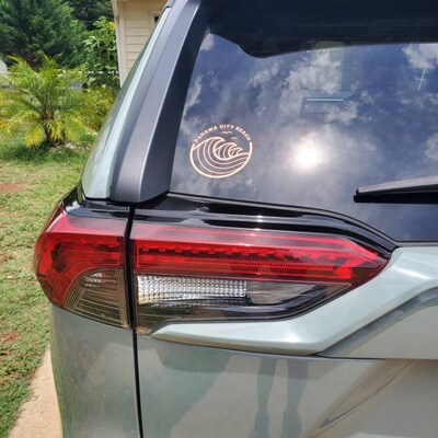 Custom City Ocean Wave Vinyl Decal Aloha Wave Decal Ocean - Etsy