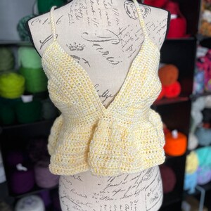 PATTERN the Ruffle Top Crochet Downloadable Instructions - Etsy