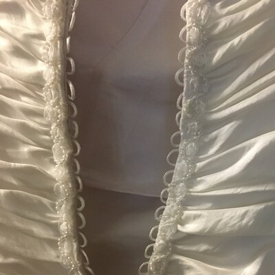 White Elastic Bridal Button Loops - Etsy