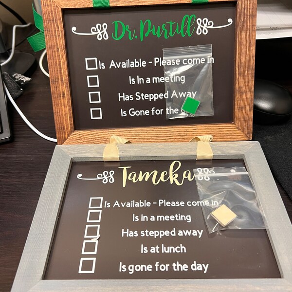 Door Sign,magnetic Door Sign,office Door Sign,coral Themed Door Sign ...