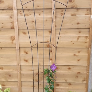 Obelisks, Large Metal Garden Obelisk With Twist Top, Rustic Plant ...