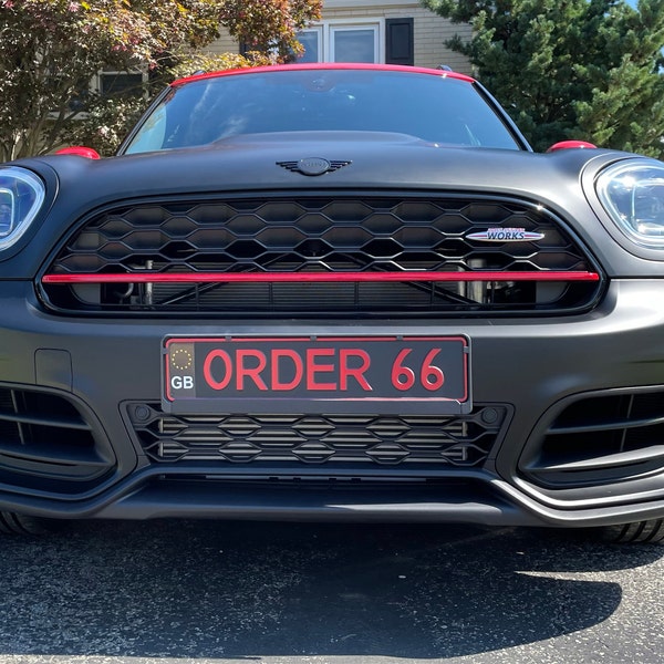 Custom Black European Front License Plate German Copy Personalized ...