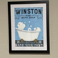 Boxer Dog Bath Soap Company Vintage Style Artwork by Stephen Fowler ...