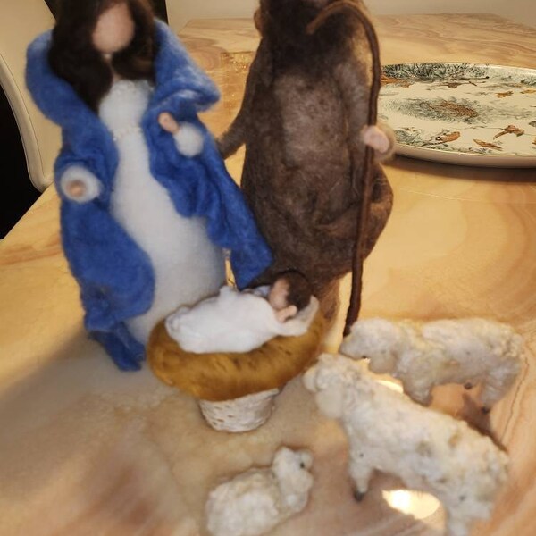 Unique Needle-felted Angel Tree Topper – Handmade Christmas or Year ...